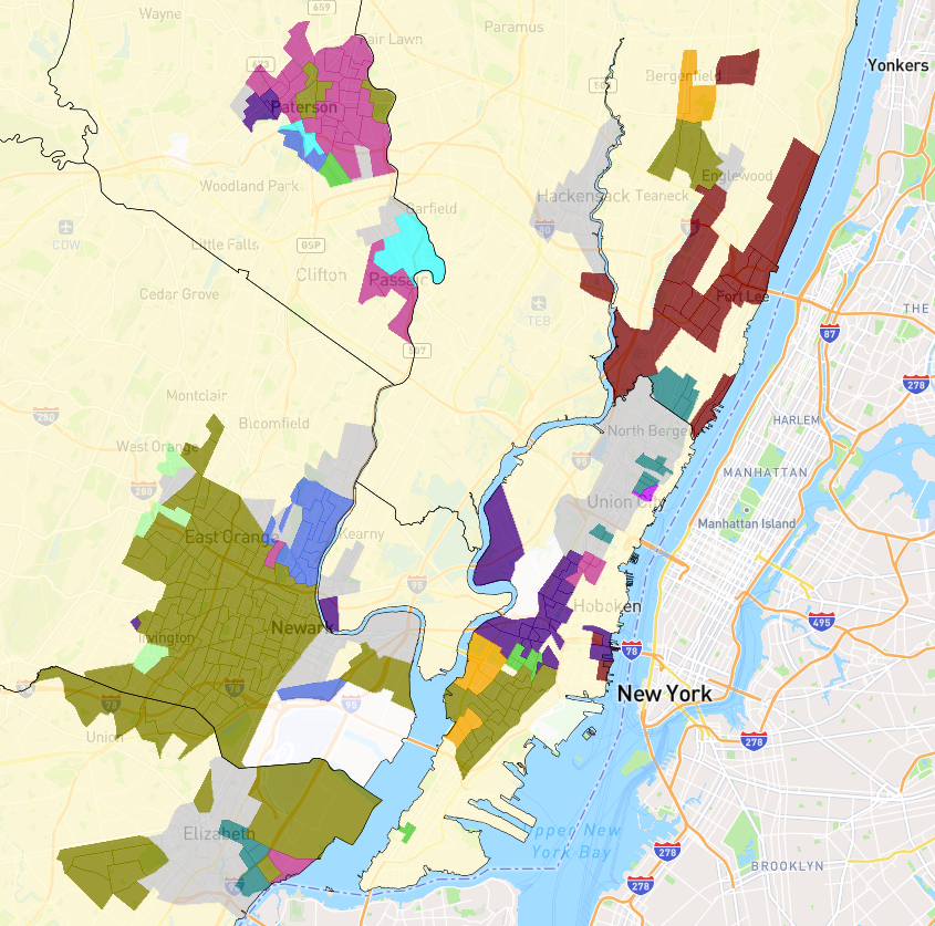 Detailed Ancestry Characteristics ~ New Jersey - The American Redistricting Project